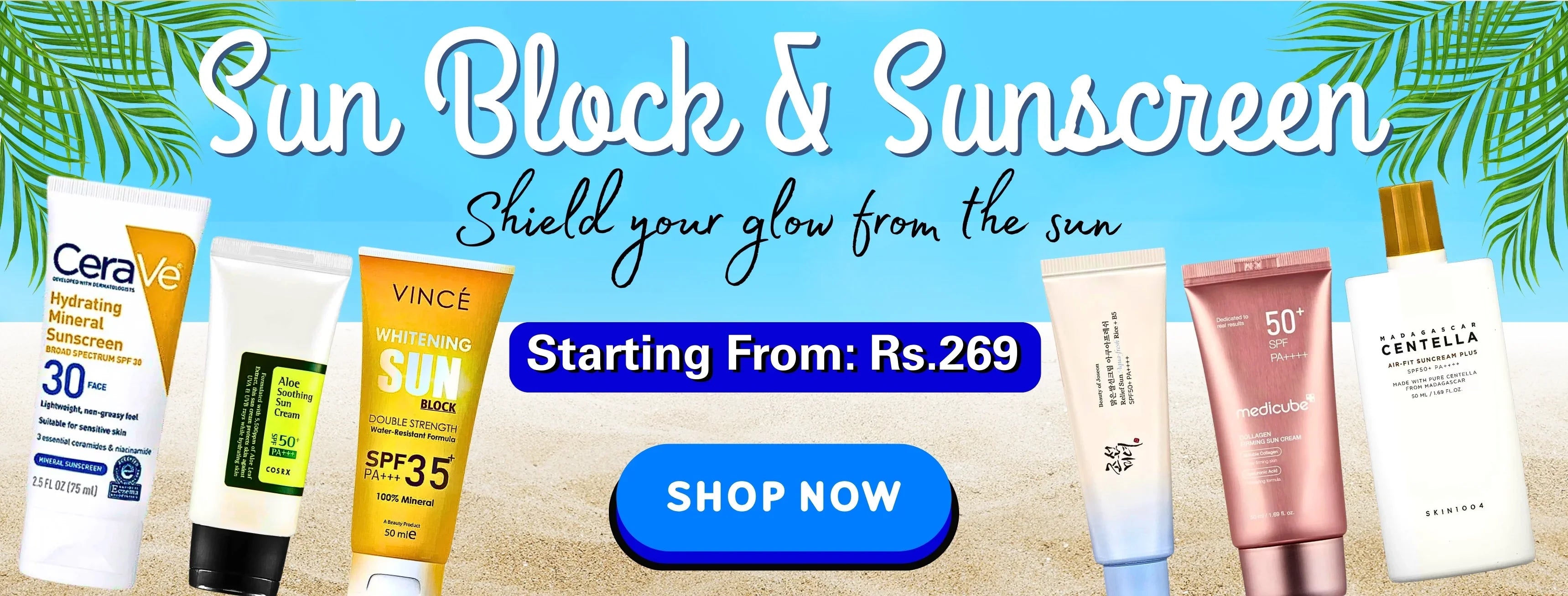 Sun Block & Sunscreen – Ameena.pk