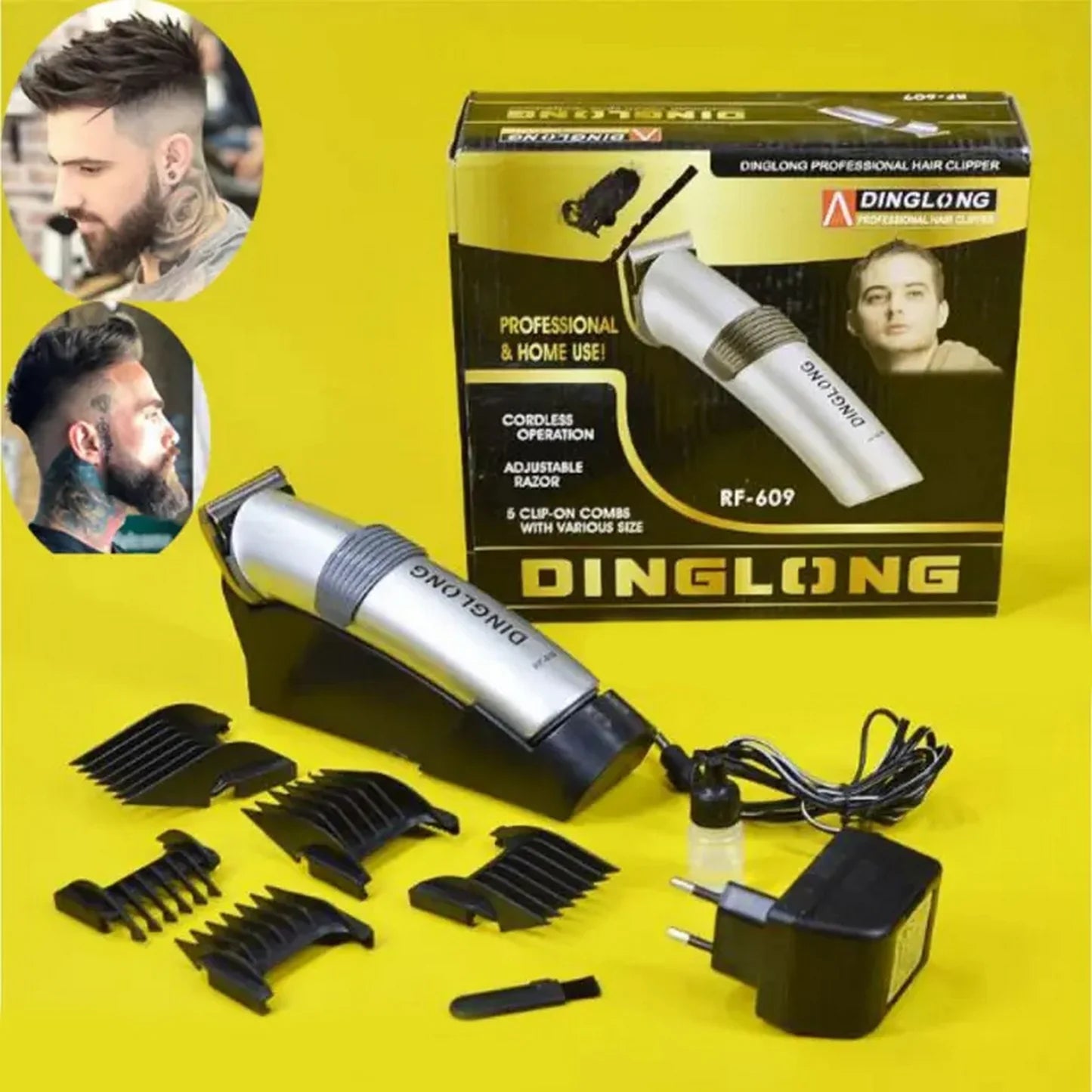 Dinglong RF-609 Hair Clipper and Beard Trimmer – Ameena.pk